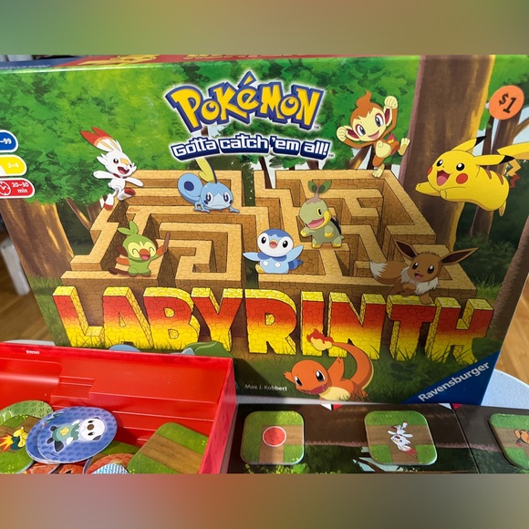 Toys | Pokemon Labyrinth Board Game Ravensburger Ages 7 Catch Em All ...